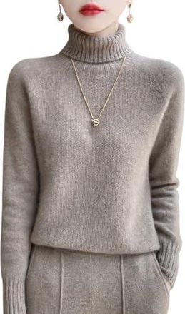 Generic Pull Femme Hiver Pull &Agrave; Col Roul&eacute; en Pure Laine M&eacute;rinos pour Femme &Eacute;pais Et Chaud Manches Longues en Cachemire Tricot&eacute; Id&eacute;al pour LAutomne Et lhiver C