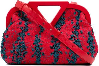 Bottega Veneta sac à bandoulière The Point Triangle médium (2012-2025) - Bleu