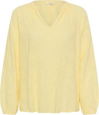 Cream Femme, Blouses et Chemises, Jaune, Taille: 38/40 FR Blouse