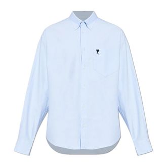Ami Hemd mit gesticktem Logo - - Shirts - Herren - Blau - XL