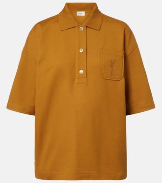 Saint Laurent Polo Cassandre en coton