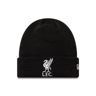 New Era Winterm&uuml;tze Liverpool FC schwarz Fu&szlig;ball Accessoire Beanie Reds Teamlogo umgeschlagener Saum - One-Size