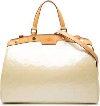 Louis Vuitton Hobo Bags - Monogram Vernis Brea MM - Gr. unisize - in Wei&szlig; - f&uuml;r Damen