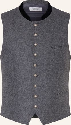 Grasegger Trachtenweste Aurach Slim Fit grau