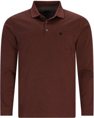 Hajo Langarm-Poloshirt