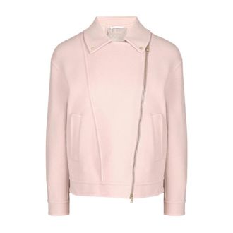 Herno Wool Biker Jacket - - Jackets - Damen - Rosa - M