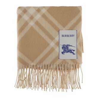 Burberry &Eacute;charpe en laine dalpaga &agrave; carreaux - unisex - Accessoires - Beige - Taille: ONE Size