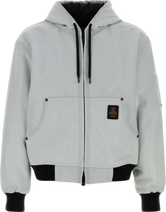RefrigiWear Homme, Vestes, Blanc, Taille: M Blouson aviateur Corby