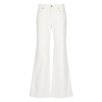 P.A.R.O.S.H. P.a.r.o.s.h., Femme, Jeans, Beige, Taille: 38 FR Jean Cinq Poches &agrave; Passants de Ceinture