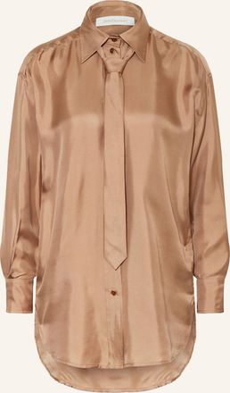 Zimmermann Hemdbluse Aus Seide braun