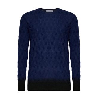 John Richmond Rundhals-Strickware - - Knitwear - Herren - Blau - L