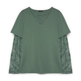 Fiorella Rubino Damen, Oberteile, Gr&uuml;n, LGr&ouml;&szlig;e