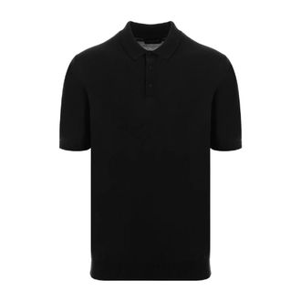 Roberto Collina Klassisches Baumwoll-Poloshirt in Schwarz - - Tops - Herren - Schwarzk - L