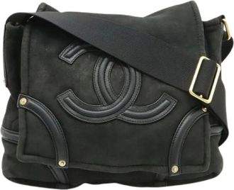 Chanel Pre-owned Sac Bandouli&egrave;re en Shearling - Femme - Pre-owned - Noir - Taille: ONE Size