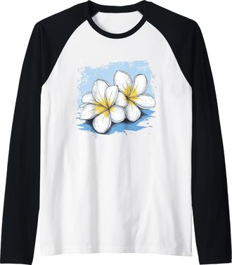 Hawaiian Dreams Plumeria Frangipani Blume Hawaii Maui Aloha Surfer Raglan