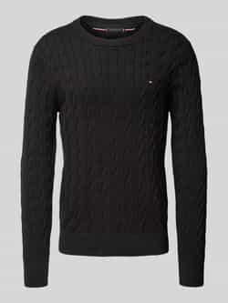 Tommy Hilfiger Regular Fit Strickpullover aus reiner Baumwolle