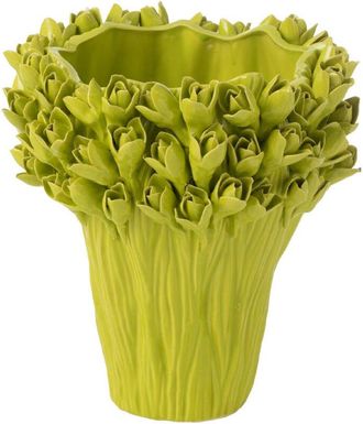 Paris Prix Vase D&eacute;co en Gr&egrave;s Ambrosia 29cm Vert