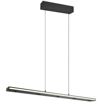 Trio LED Pendelleuchte H&auml;ngeleuchte Deckenleuchte schwarz matt dimmbar up and down H 200 cm