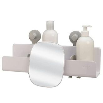 Joseph Joseph Grande &eacute;tag&egrave;re de douche avec miroir amovible EasyStore-Blanc, Taille unique Grand