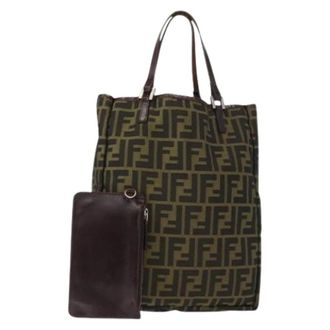 Fendi Pre-owned Canvas Tote Bag - - Pre-owned - Damen - Braun - ONE SIZE