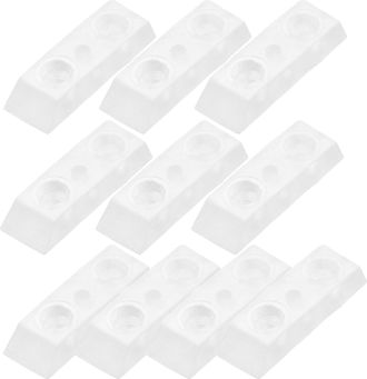 Soimiss 10 St&uuml;ck Transparente Silikon Stuhlbeinkappen Rechteckige M&ouml;bel Schutzpads rutschfest Verschlei&szlig;fest f&uuml;r Hartholzb&ouml;den Vielseitig Zuschneidbar Sichere