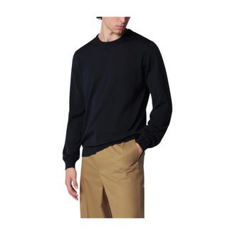 Roberto Collina Homme, Pulls, Bleu, Taille: 2XL Maglia Girocollo