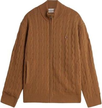 Tommy Hilfiger Pull droit col montant torsad&eacute; en laine