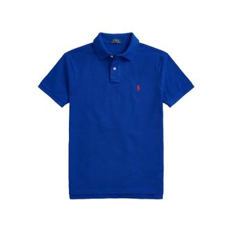Polo Ralph Lauren Homme, Tops, Bleu, Taille: 2XL Polo Slim &agrave; Manches Courtes Royal Heritage
