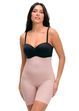 Magic Bodyfashion Shapinghose MAGIC BODYFASHION, Damen, Gr. XXL, beige (leopard blossom), Microfaser, Obermaterial: 82% Polyamid, 18% Elasthan, eng, Unterhosen, mit Leo