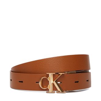 Calvin Klein Dameng&uuml;rtel Calvin Klein Facet CK Pebble LV04F7044G Braun