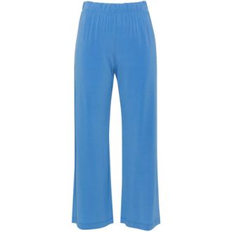 Le Tricot Perugia Blaue Jersey Capri Hose - - Trousers - Damen - Blau - XS