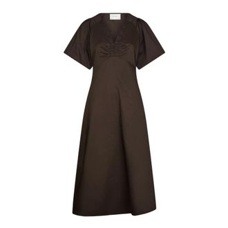 Neo Noir Femme, Robes, Brun, Taille: 44 FR Illana Poplin Dress