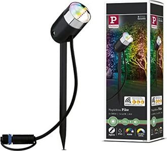 Paulmann 94283 Plug & Shine Aussenleuchte ZigBee RGBW Spot Pike Anthrazit