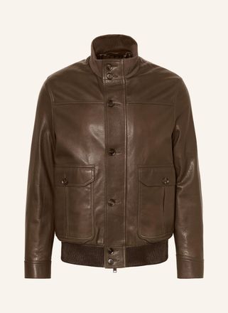 Brioni Lederblouson The 75th Blouson gruen