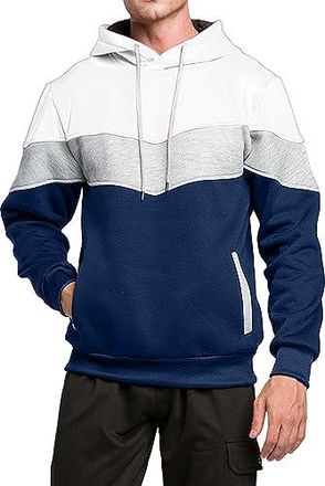 Generic Surv&ecirc;tement de sport pour homme - Automne et hiver - Surv&ecirc;tement de course &agrave; pied pour la marche, la course &agrave; pied, la randonn&eacute;e, blanc, XXL