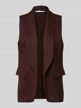 Zabaione Weste aus Viskose-Mix mit Pattentaschen Modell Am44br