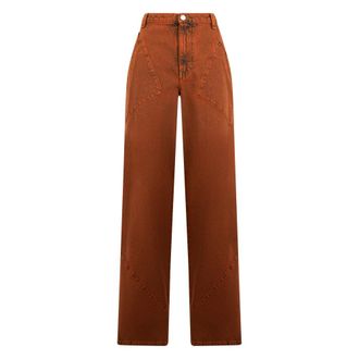 Alberta Ferretti Wide leg jeans - - Jeans - Damen - Orange - M