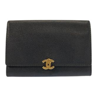 Chanel Portefeuille Pre-owned (bi-pli) - Femme - Pre-owned - Noir - Taille: ONE Size