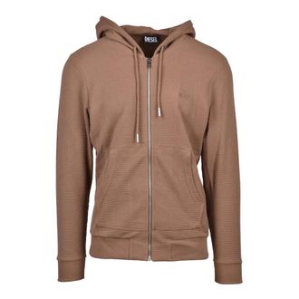 Diesel Sweatshirt mit Rei&szlig;verschluss aus Baumwolle - - Sweatshirts & Hoodies - Herren - Braun - XL