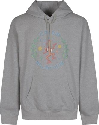 Casablanca Homme, Sweatshirts et sweats &agrave; capuche, Gris, Taille: S Dance Joy Hooded SweaT-shirt