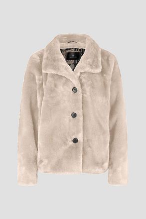 Barbara Lebek Fellimitatjacke warme Winterjacke mit weichem Stoff f&uuml;r kalte Tage