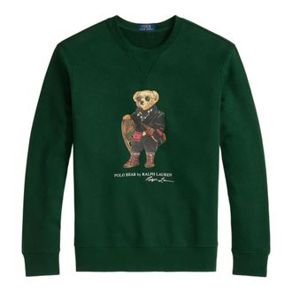 Polo Ralph Lauren Gr&uuml;ner Pullover mit Polo Bear-Print - - Knitwear - Herren - Gr&uuml;n - XL