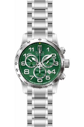 Invicta Jason Taylor 51261 Herrenuhr - Quarzwerk - Edelstahl mit gr&uuml;nem Zifferblatt - 48 mm