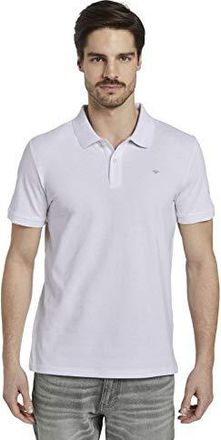 Tom Tailor Homme Polo basique 1016502, 20000 - Blanc, S