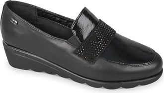 Valleverde Mocassins Femme VS10309AE Cuir Noir Chaussures Casual, Noir, 36 EU