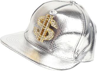 Generic Chapeau De Rappeur - Casquette Hip Hop R&eacute;glable, Casquette avec Signe Dollar | Un Accessoire De T&ecirc;te &Agrave; La Mode avec Design D&eacute;coratif Brillant Qui Met 