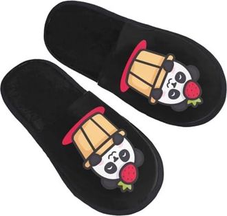 Generic Pantoufles Hommes Panda Respirant Chaussons pour Homme Classiques Chaud Accueil Slippers Homme Hiver M