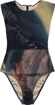 Averie Womens Swimsuit Erin Zip Up One-Piece XS-3XL Recycled Fabric