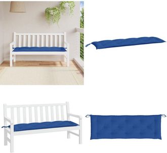 vidaXL Gartenbank-Auflage Blau 150x50x7 cm Oxford-Gewebe - Gartenbankauflage - Outdoorkissen - Sitzkissen - Gartenm&ouml;bel Zubeh&ouml;r - Balkondekoration - Home &