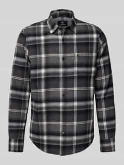 Lerros Regular Fit Freizeithemd mit Label-Stitching